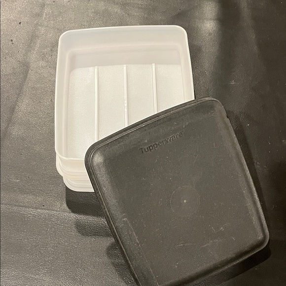 Tupperware | Kitchen | Tupperware Black And White Storage Containers ...